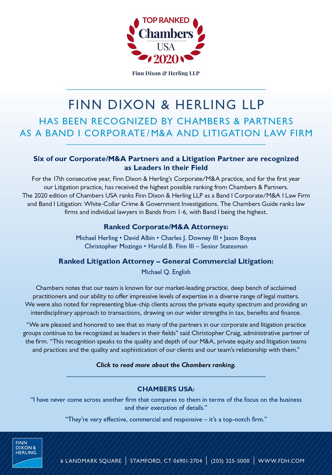 For The 17th Consecutive Year Finn Dixon Herling LLP Has Been Ranked for-the-17th-consecutive-year-finn-dixon-herling-llp-has-been-ranked